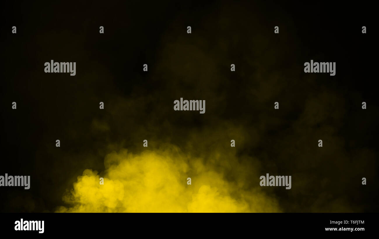 Yellow fog and misty effect on background. Smoke texture overlays Stock ...