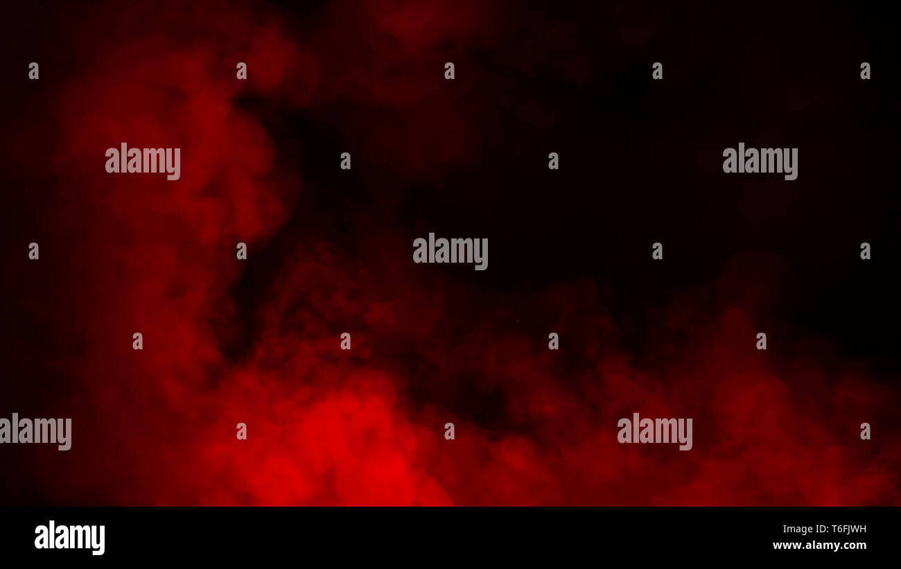Red smoke stage studio. Abstract fog texture overlays Stock Photo - Alamy