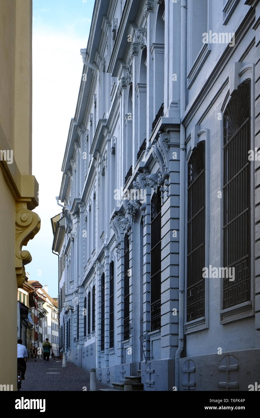 Basel, Blue House, White House Stock Photo - Alamy
