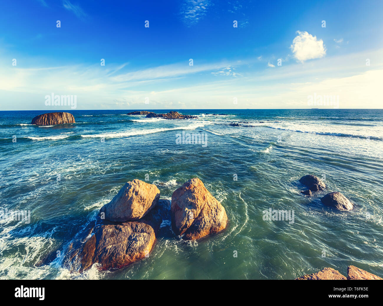 The Indian ocean landscape. Beautiful view of a sea Stock Photo - Alamy