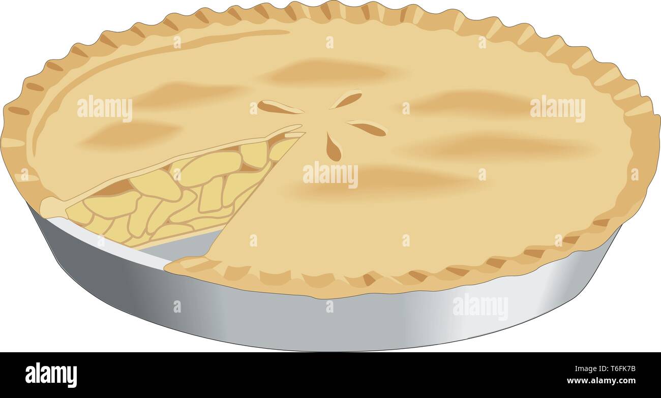 Apple Pie Vector Illustration Stock Vector Image & Art - Alamy