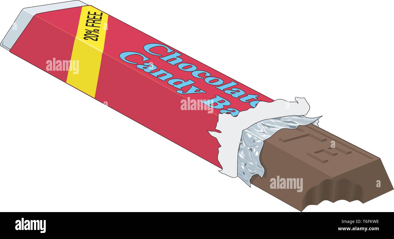 Candy Bar Vector Illustration Stock Vector Image & Art - Alamy