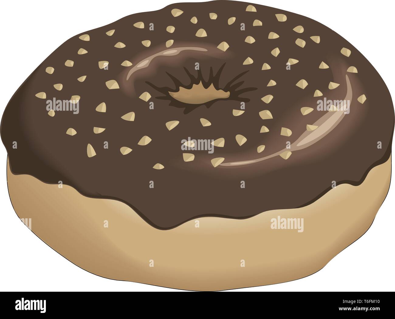 Doughnut Vector Illustration Stock Vector Image & Art - Alamy
