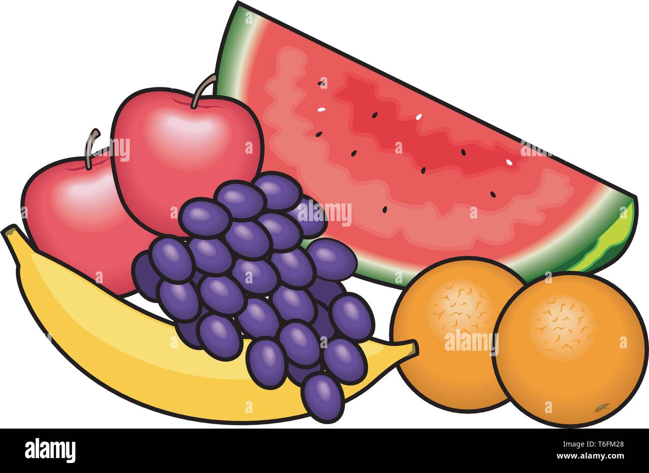 Bananas apple Stock Vector Images - Alamy