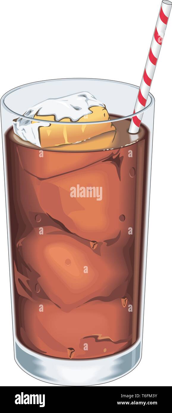 Iced Drink Vector Illustration Stock Vector Image & Art - Alamy