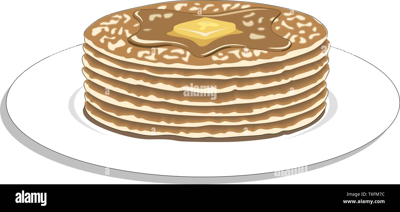 Illustration butter cake vector Stock Vector Images - Alamy