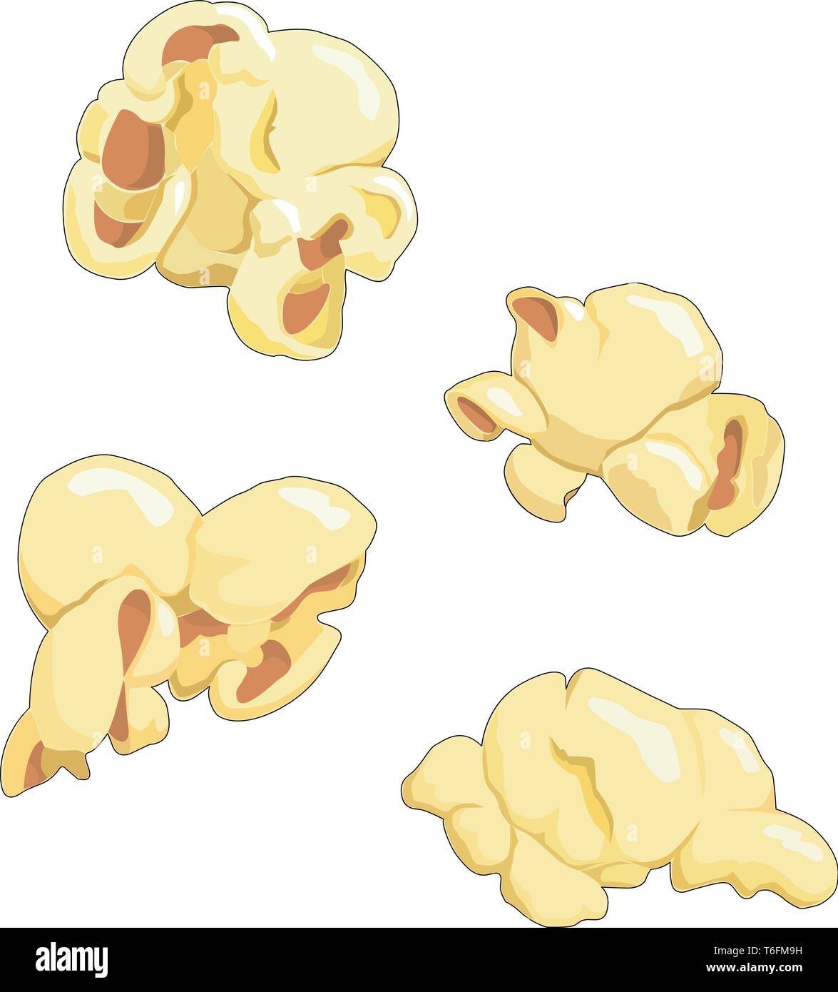 Popcorn Vector Illustration Stock Vector Image & Art - Alamy