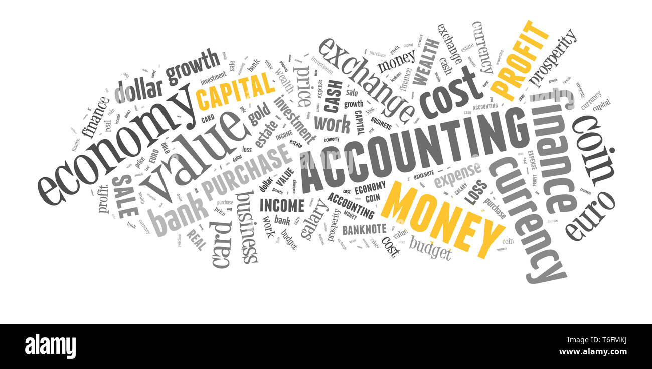 Wordcloud Illustration Of Finance And Business Words Stock Photo Alamy
