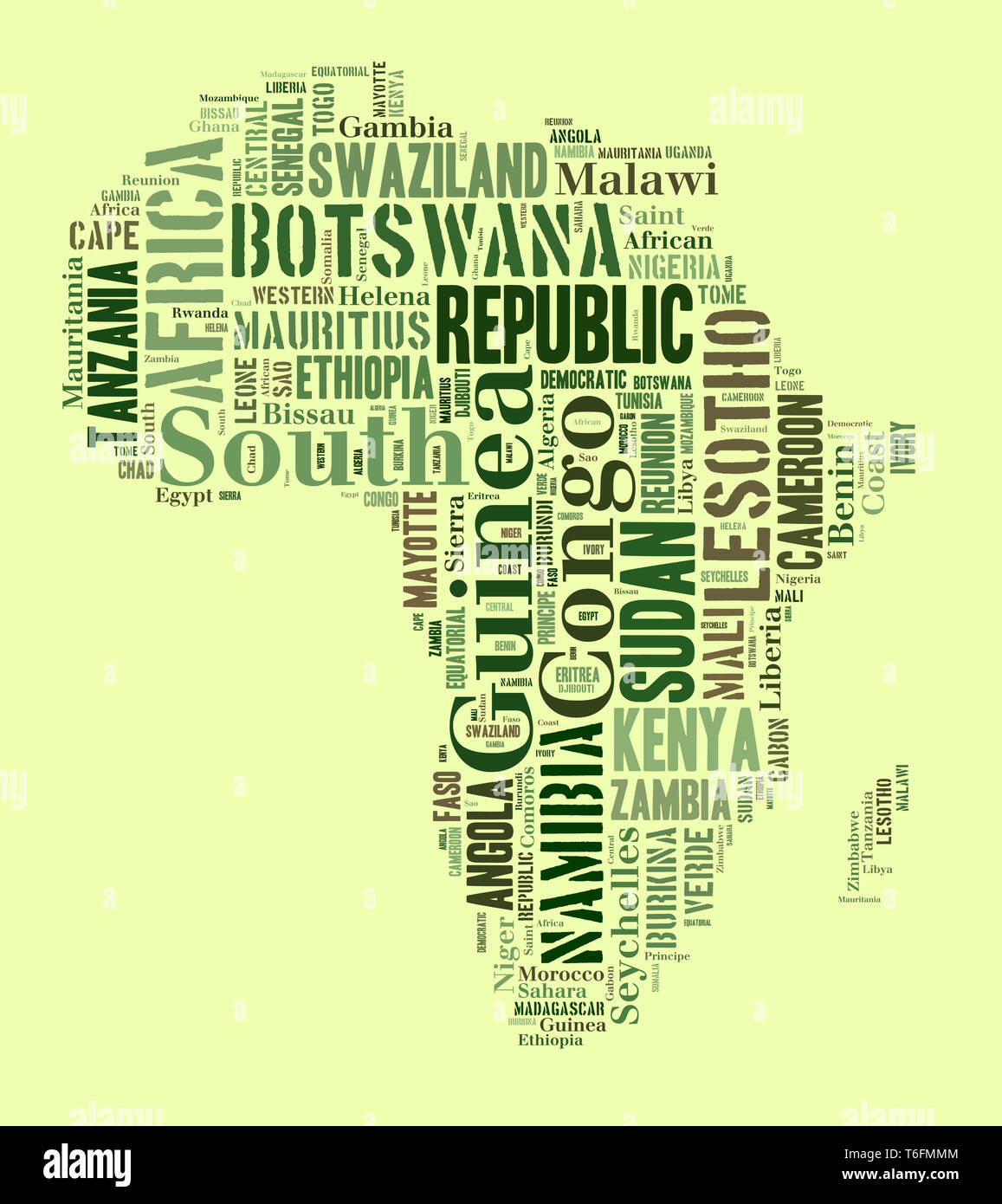 The shape of the african continent hi-res stock photography and images ...
