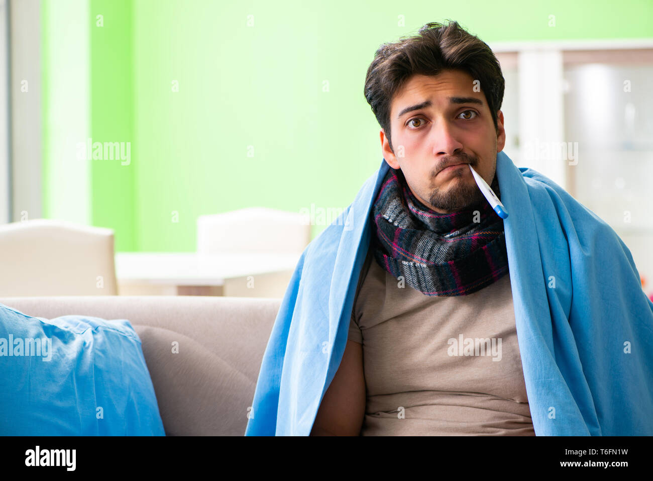 Patient suffering from high fever hi-res stock photography and images ...