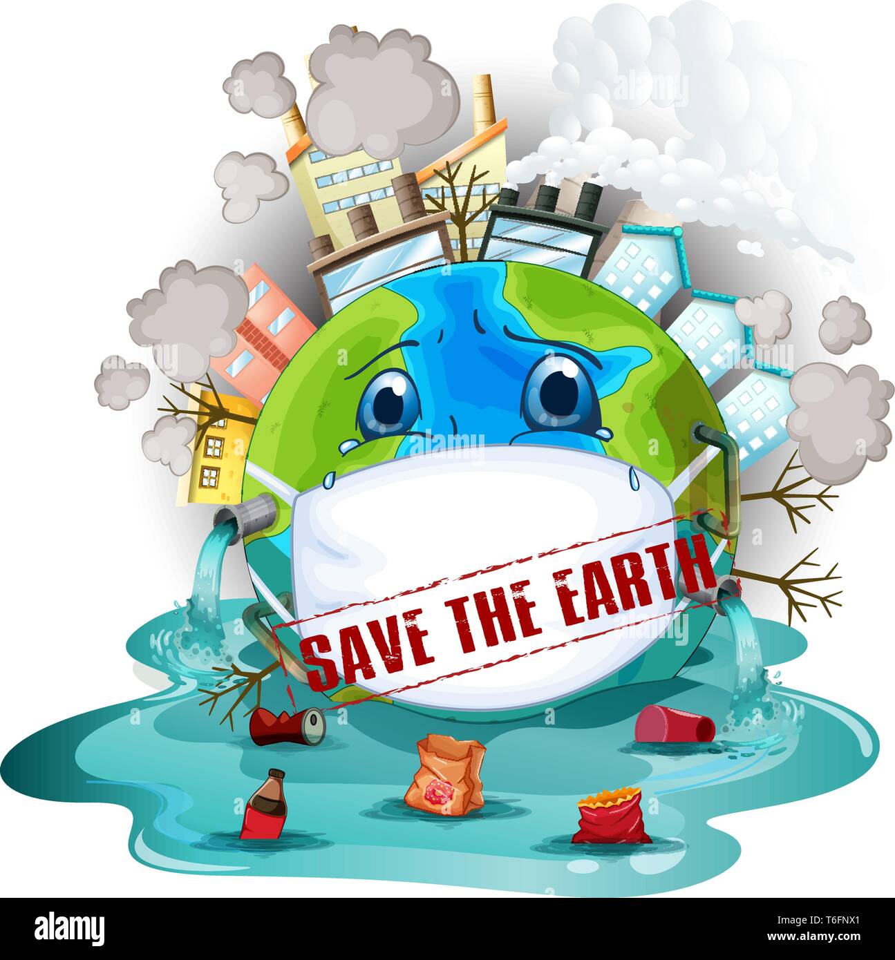 Save the earth icon illustration Stock Vector Image & Art - Alamy