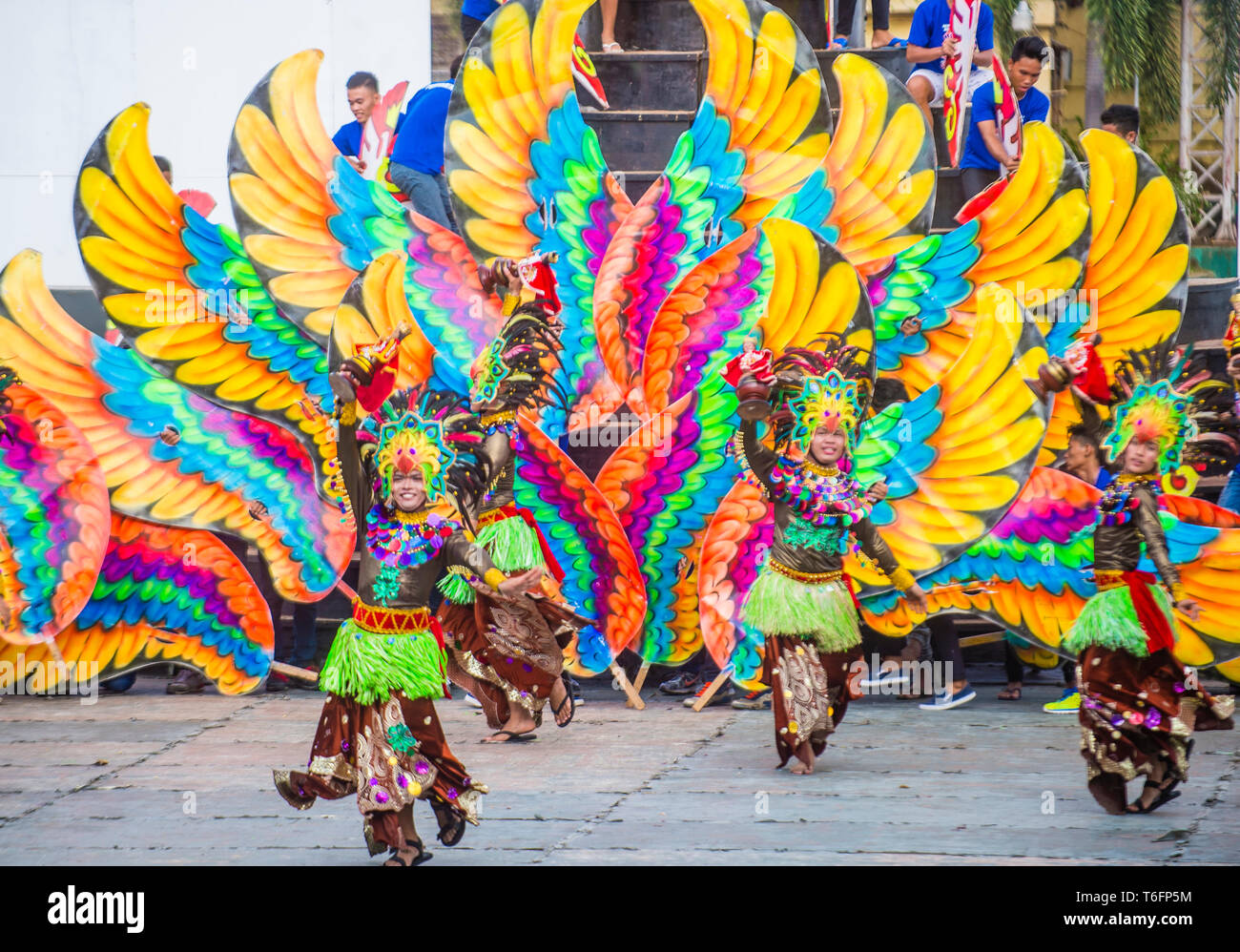 Participants in the Sinulog festival in Cebu city Philippines Stock ...
