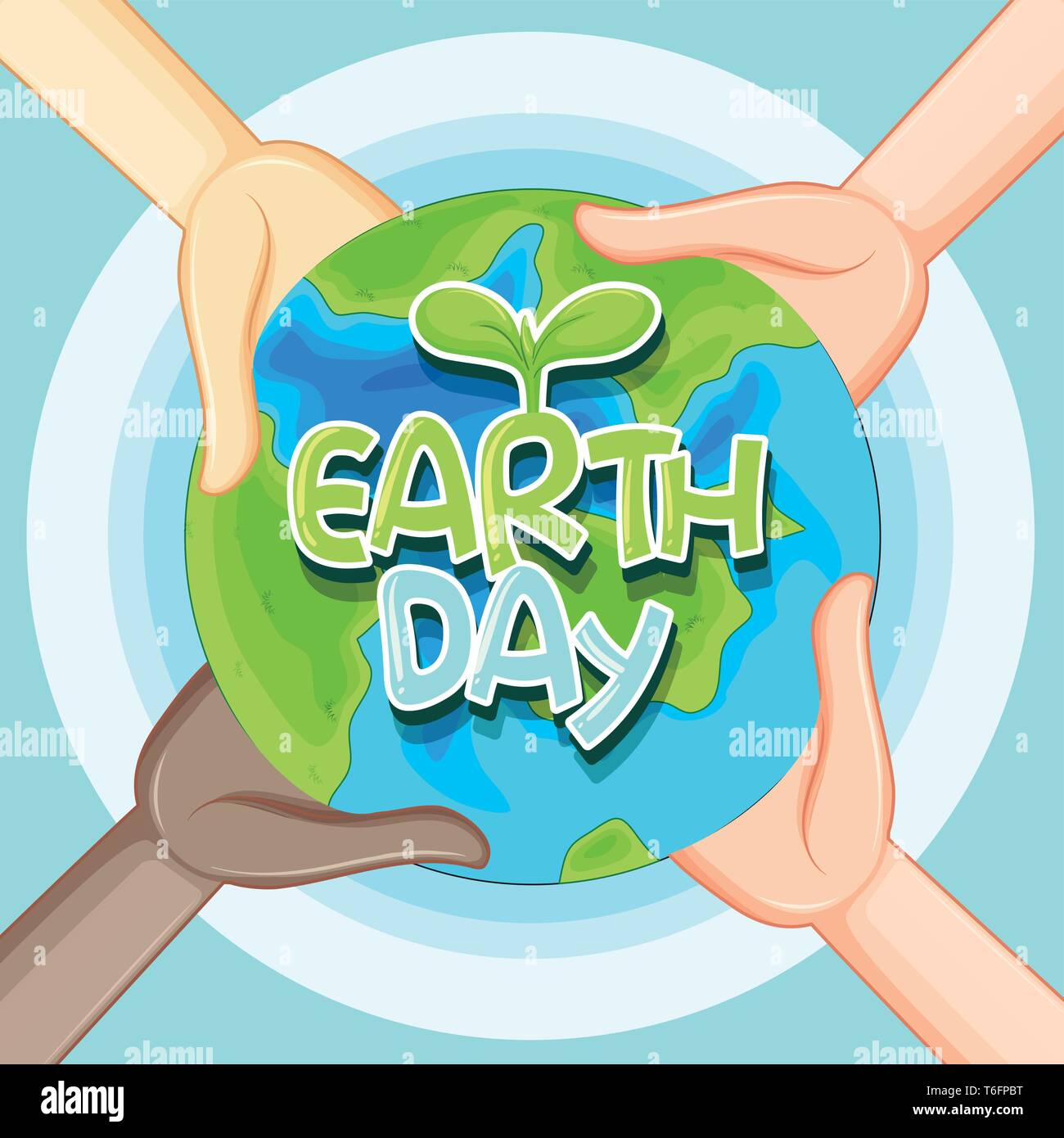 An earth day logo illustration Stock Vector Image & Art - Alamy