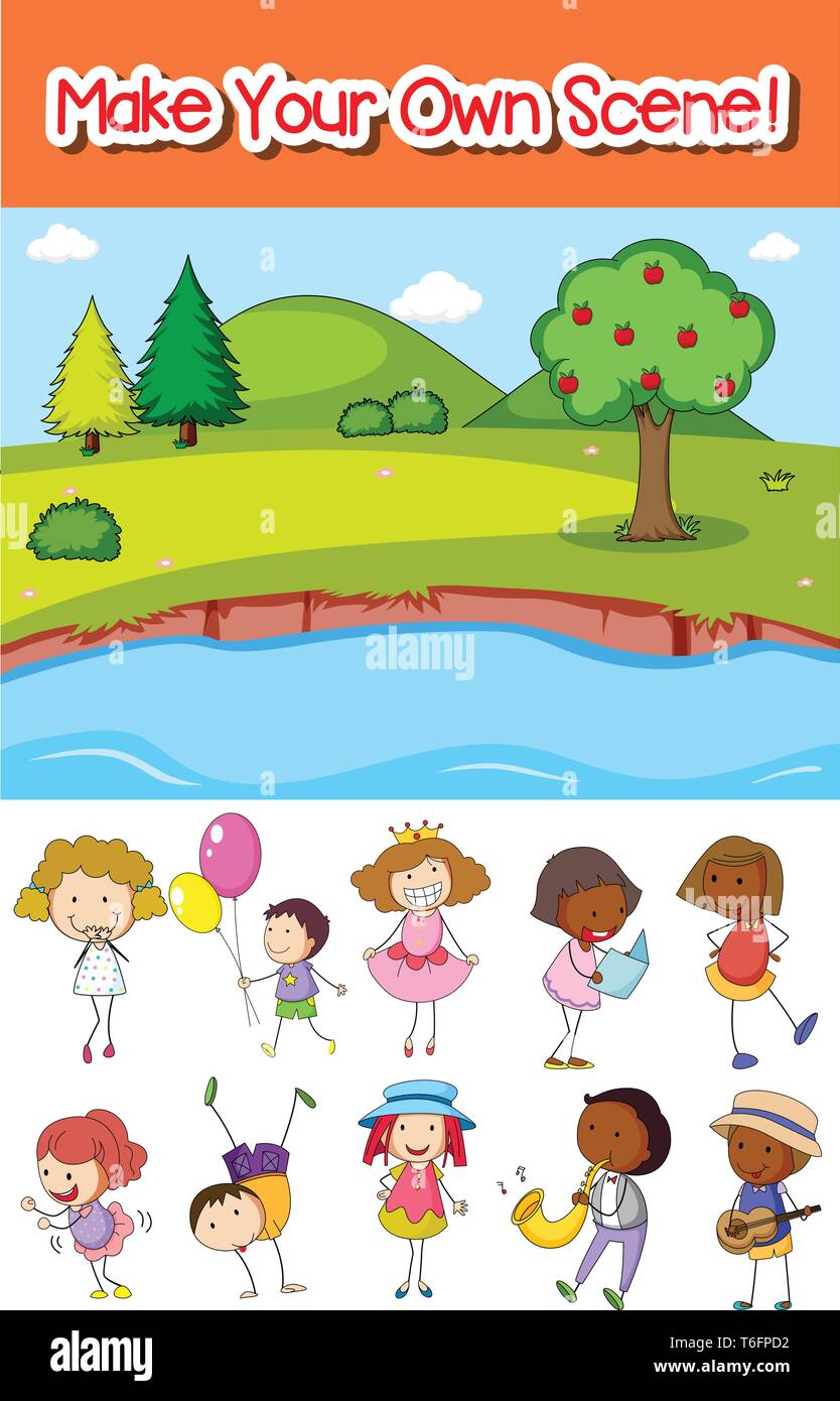 Make your own scene illustration Stock Vector Image & Art - Alamy