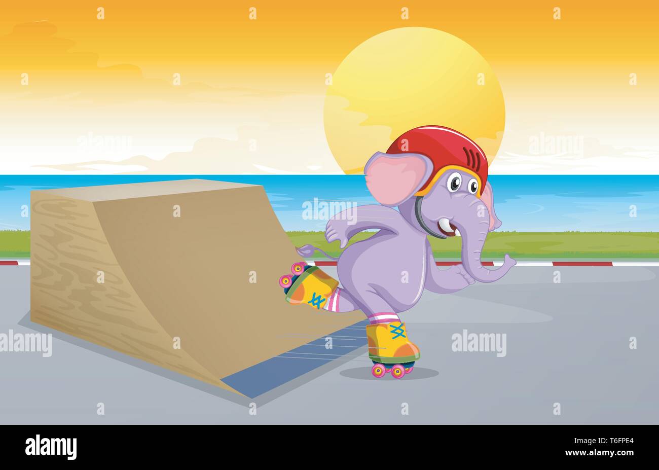 Street elephant Stock Vector Images - Alamy