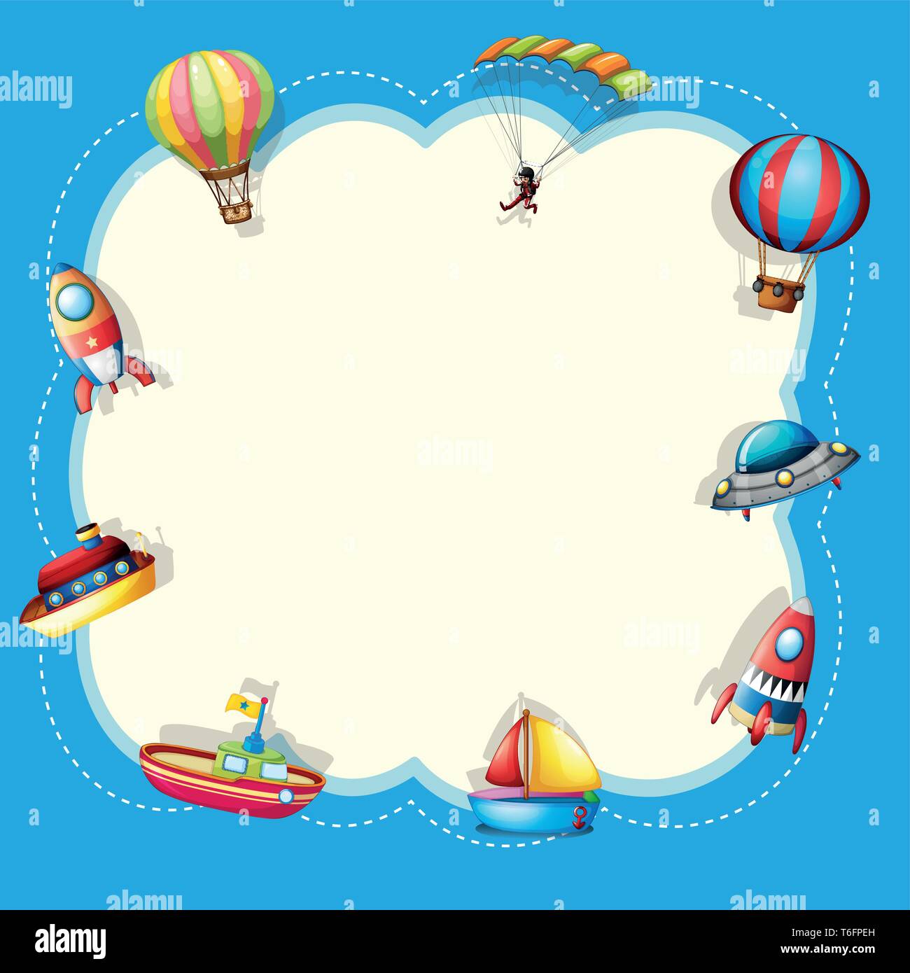 Kids toys frame Stock Vector Images - Alamy