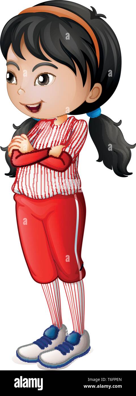 Female baseball team Stock Vector Images - Alamy