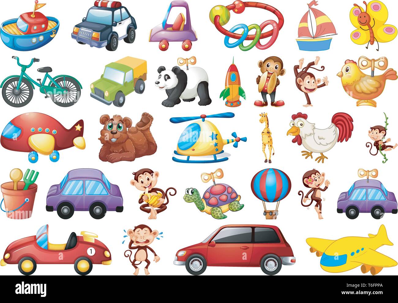 large set of toys illustration Stock Vector Image & Art - Alamy