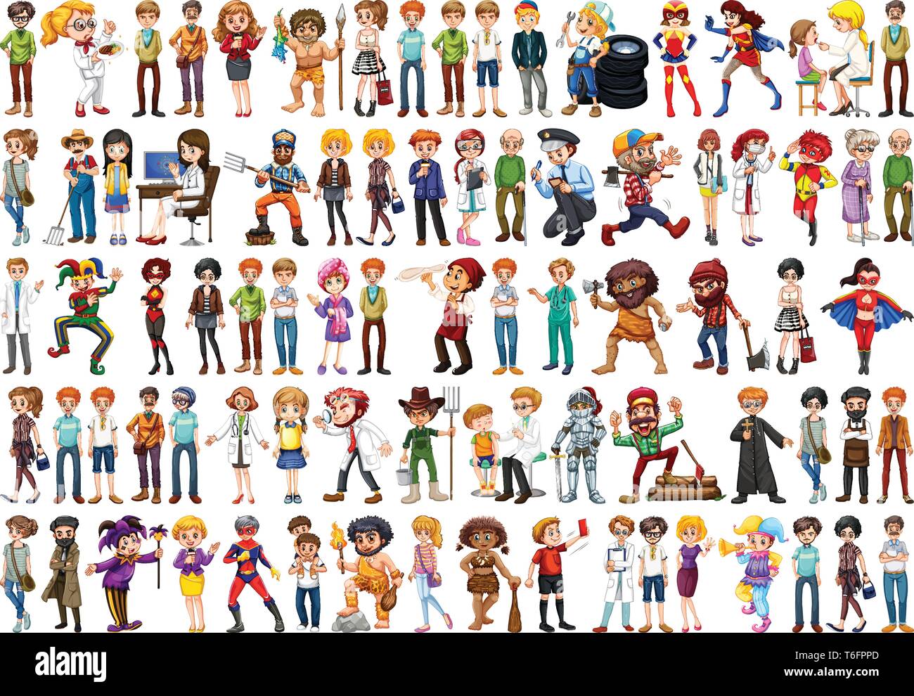 Set of people character illustration Stock Vector Image & Art - Alamy