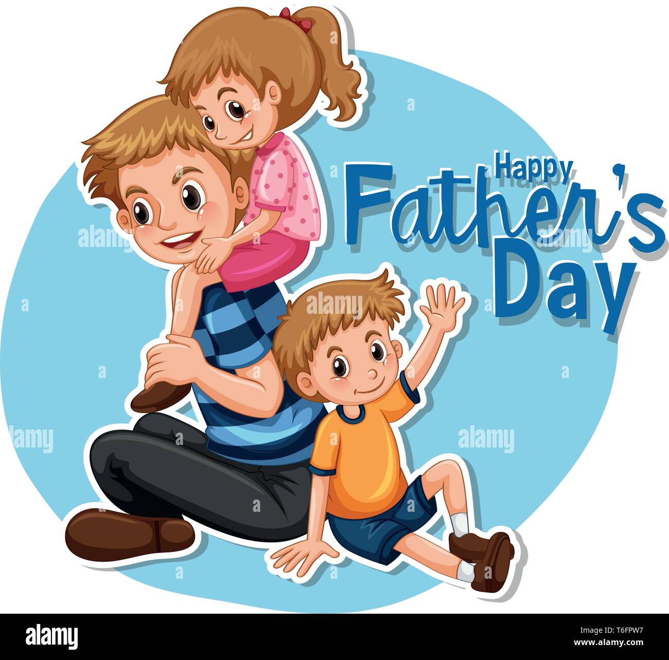 Happy fathers day icon hi-res stock photography and images - Alamy
