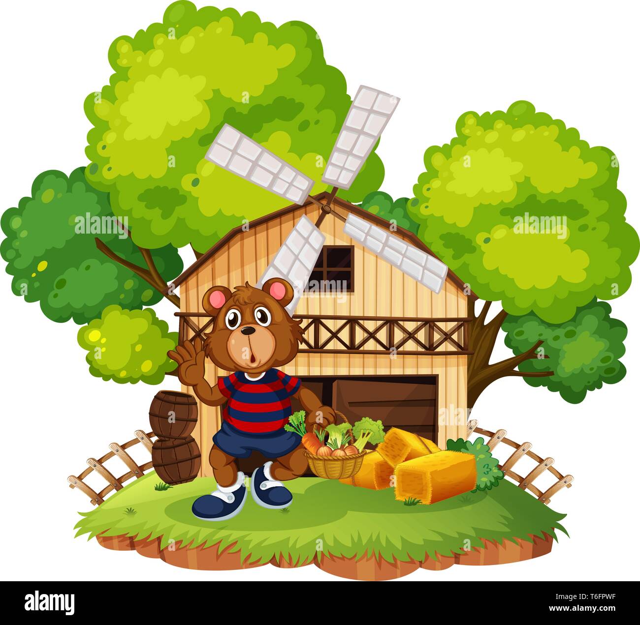 Bear farm Stock Vector Images - Alamy