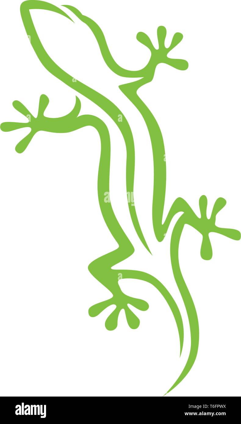 Gecko green logo vector Stock Vector Image & Art - Alamy