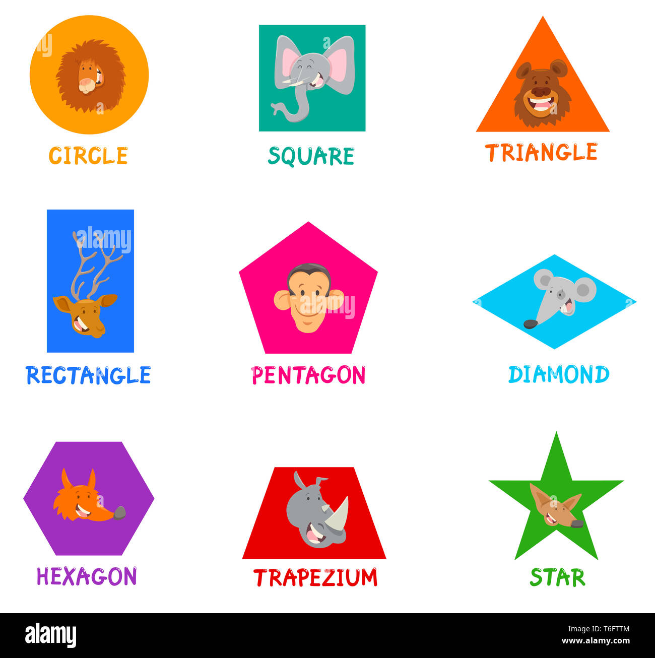 Basic Square Circle Triangle Diamond Stock Photos & Basic Square Circle ...