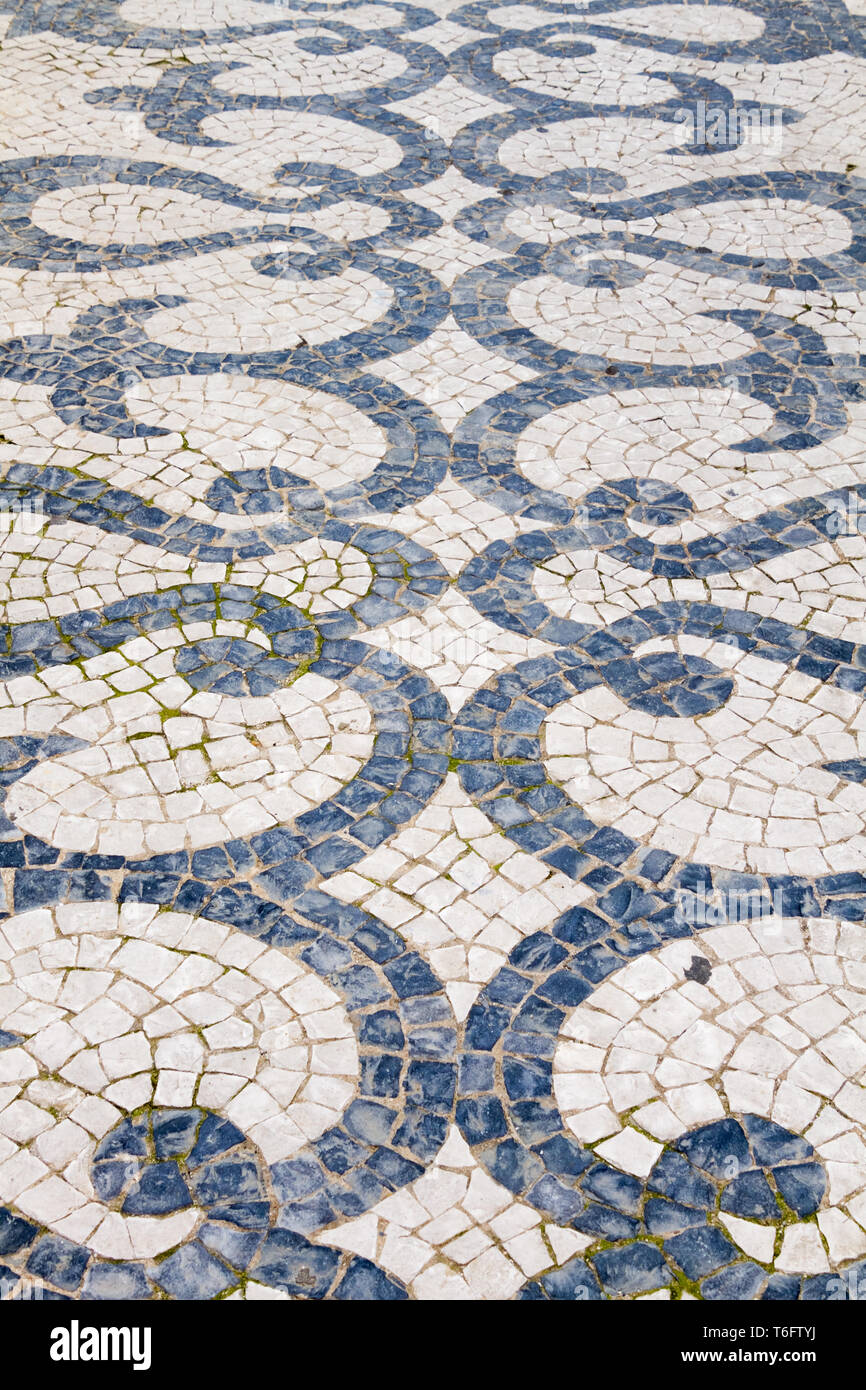 cobblestone with pattern Stock Photo - Alamy