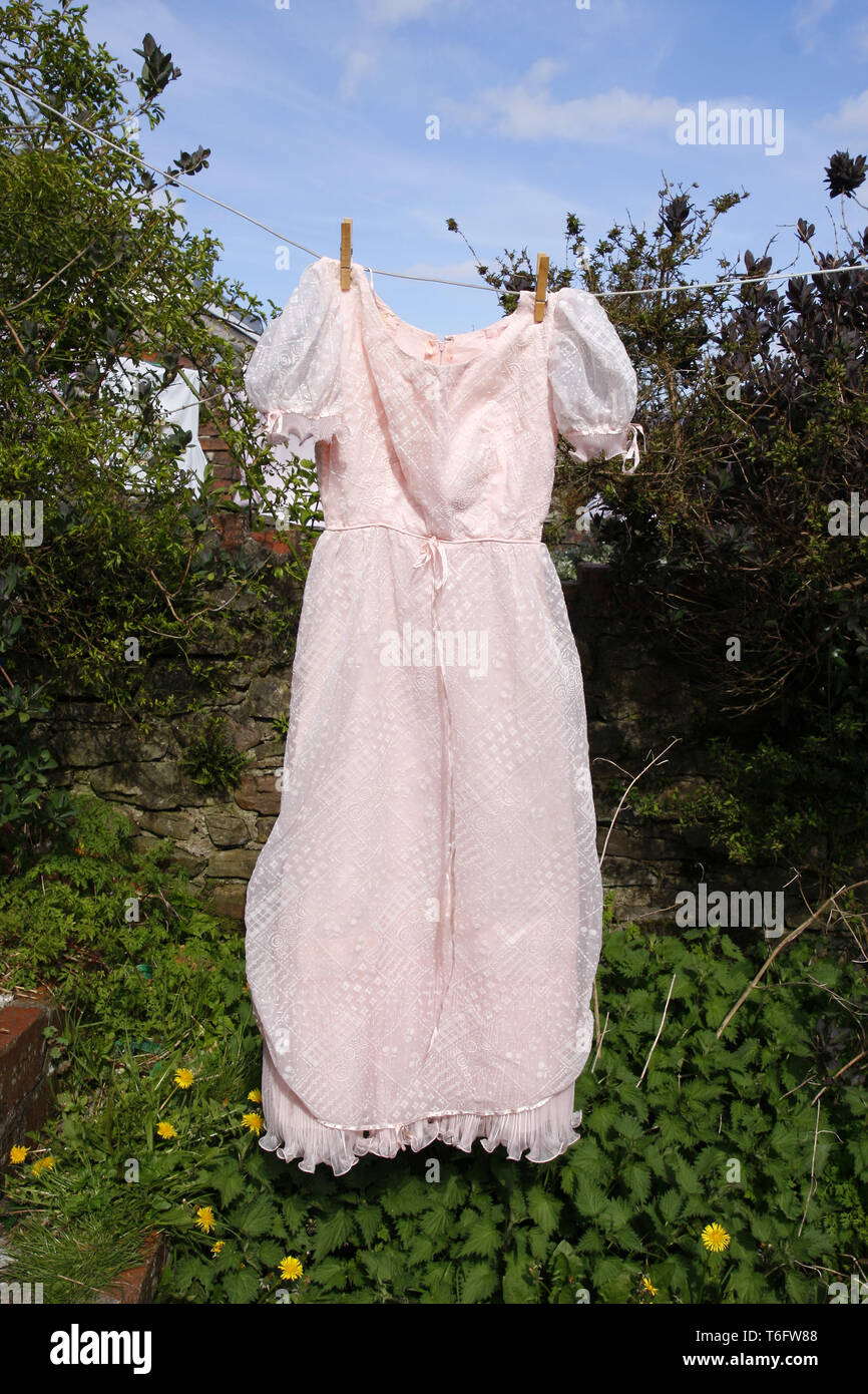 Light pink vintage dress Stock Photo - Alamy