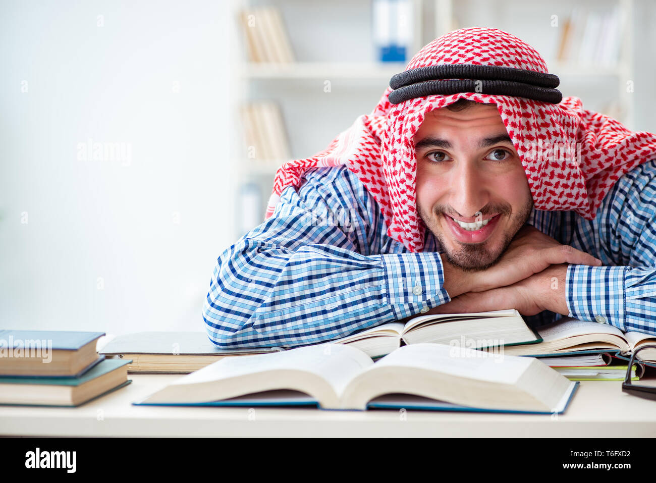 Arab student preparing for university exams Stock Photo - Alamy