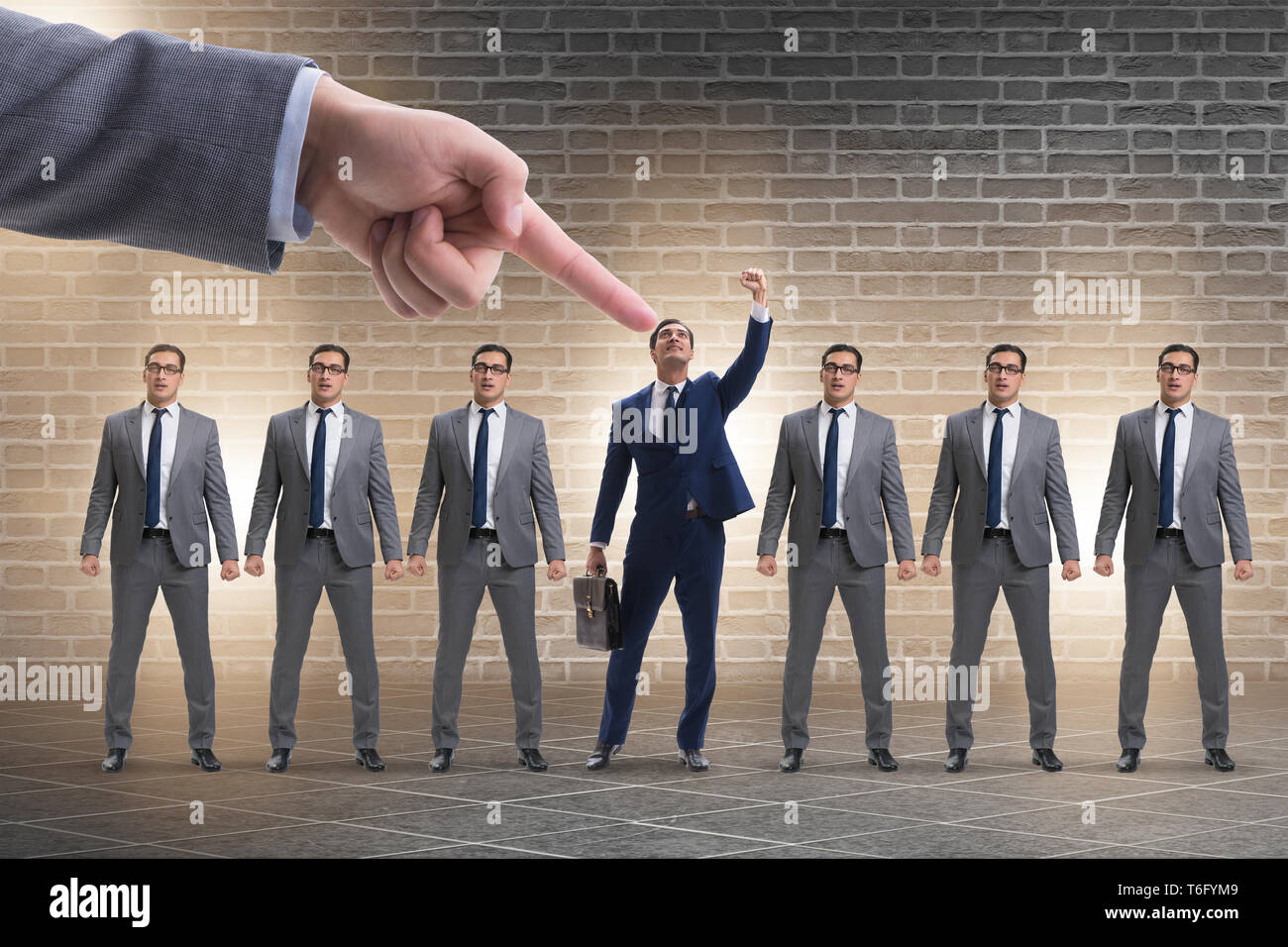 Recruitment and employment concept with selected employee Stock Photo ...