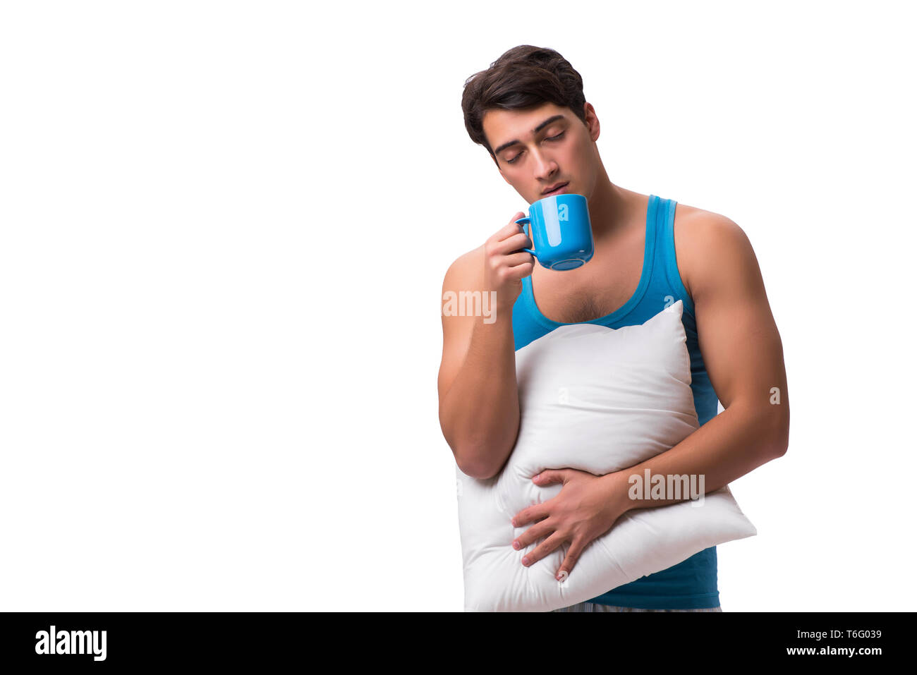 Young man asleep on Cut Out Stock Images & Pictures - Alamy