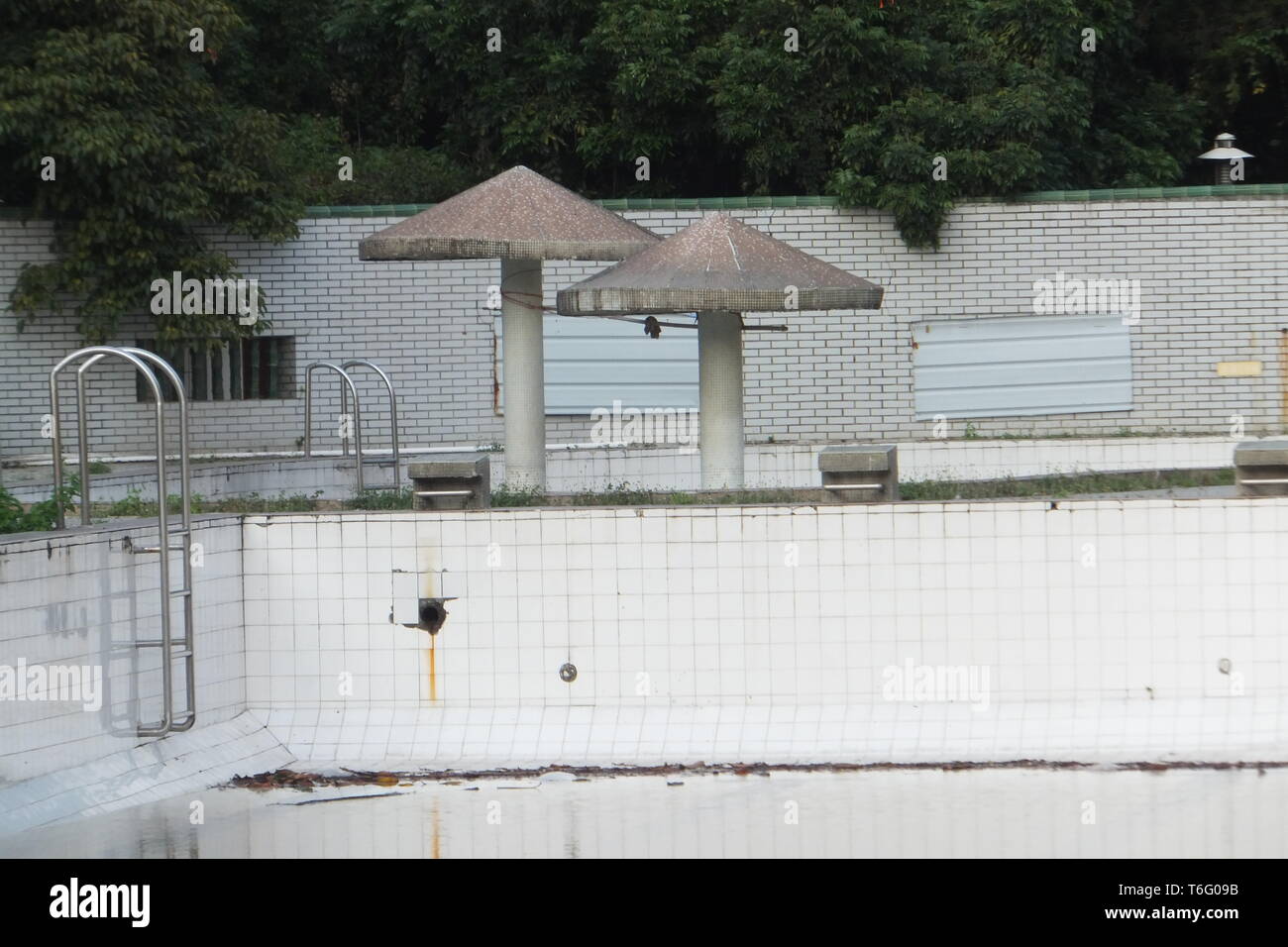 An abandoned swimming pool Stock Photo - Alamy