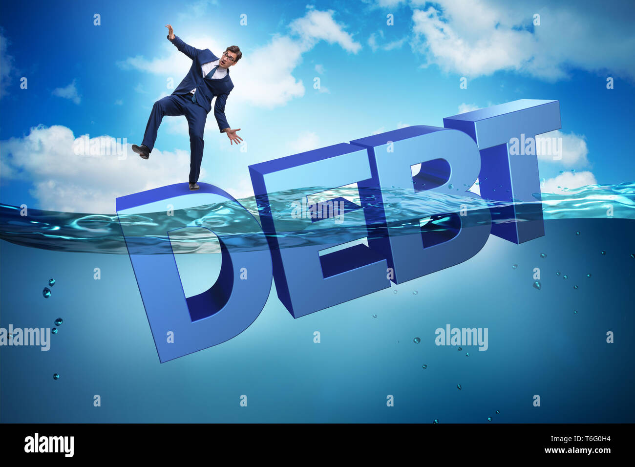 Lifebuoy drowning man in sea hi-res stock photography and images - Alamy