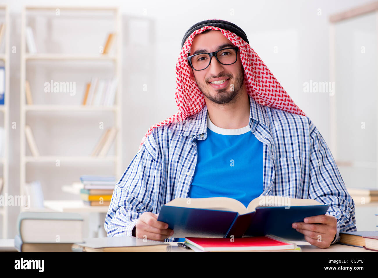 Arab student preparing for university exams Stock Photo - Alamy