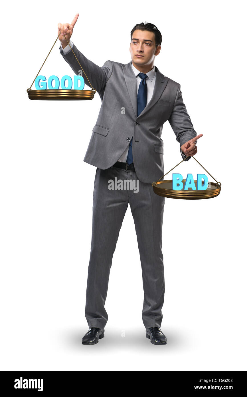 Choice between good bad Cut Out Stock Images & Pictures - Alamy