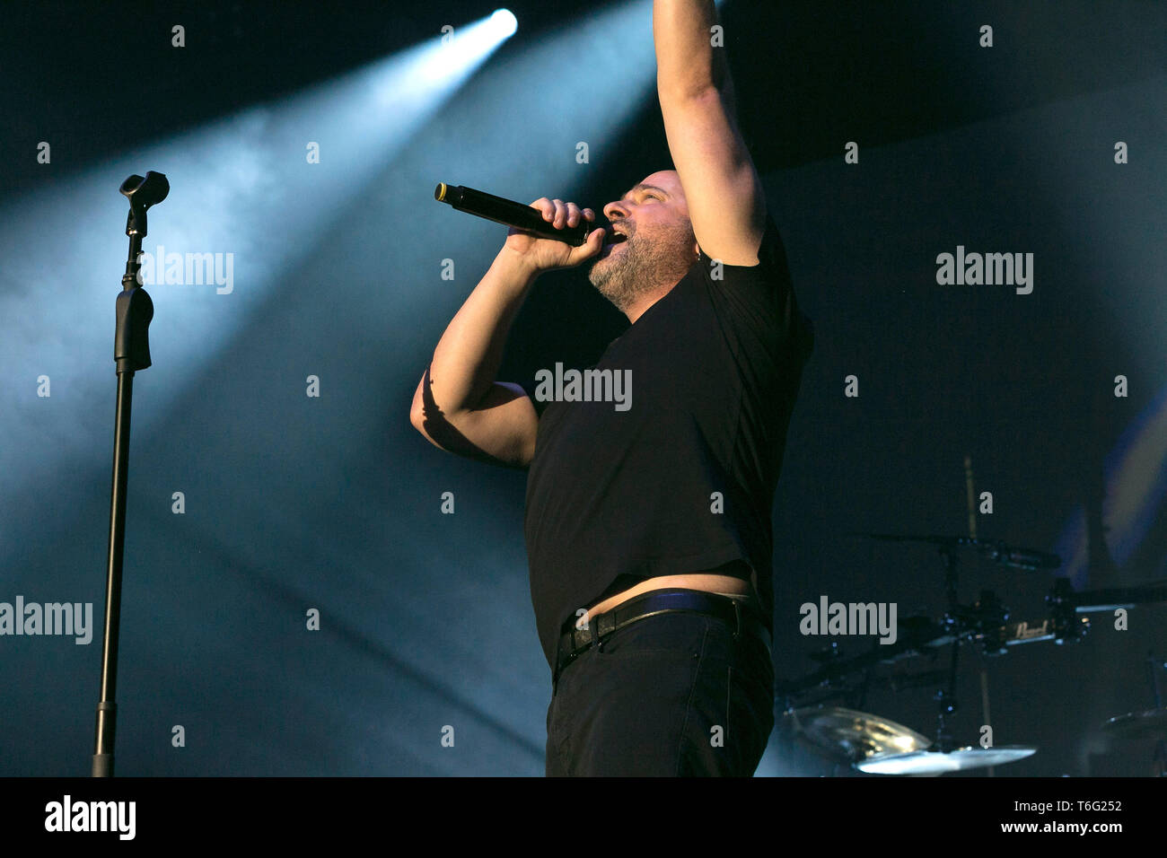 David Draiman of Disturbed performs live on stage during the 'Evolution ...