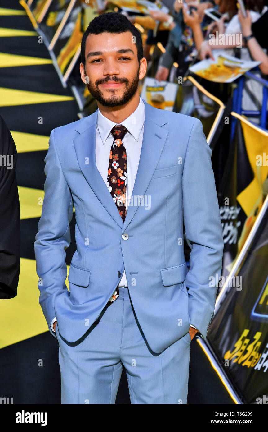 Justice Smith attending the 'Pokémon Detective Pikachu' world premiere ...