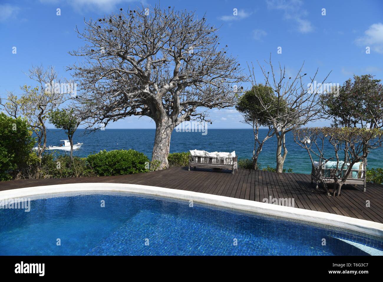 The swimming pool at Azura Quilalea Private Island, Quirimbas ...