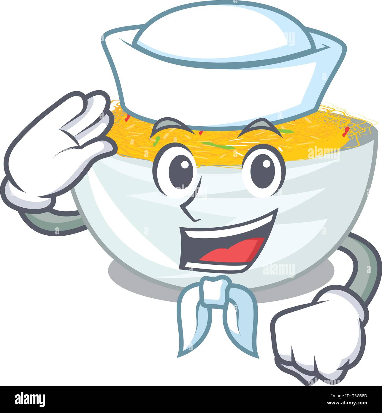 Asian wok pan noodles Stock Vector Images - Alamy