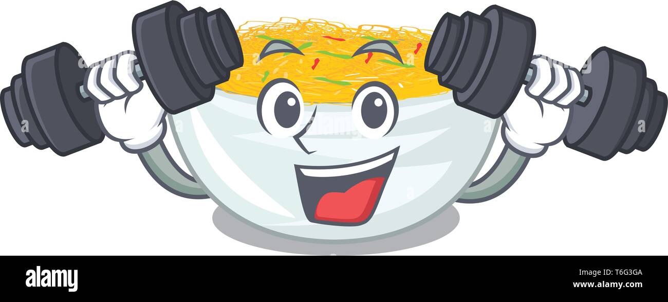 Asian wok pan noodles Stock Vector Images - Alamy