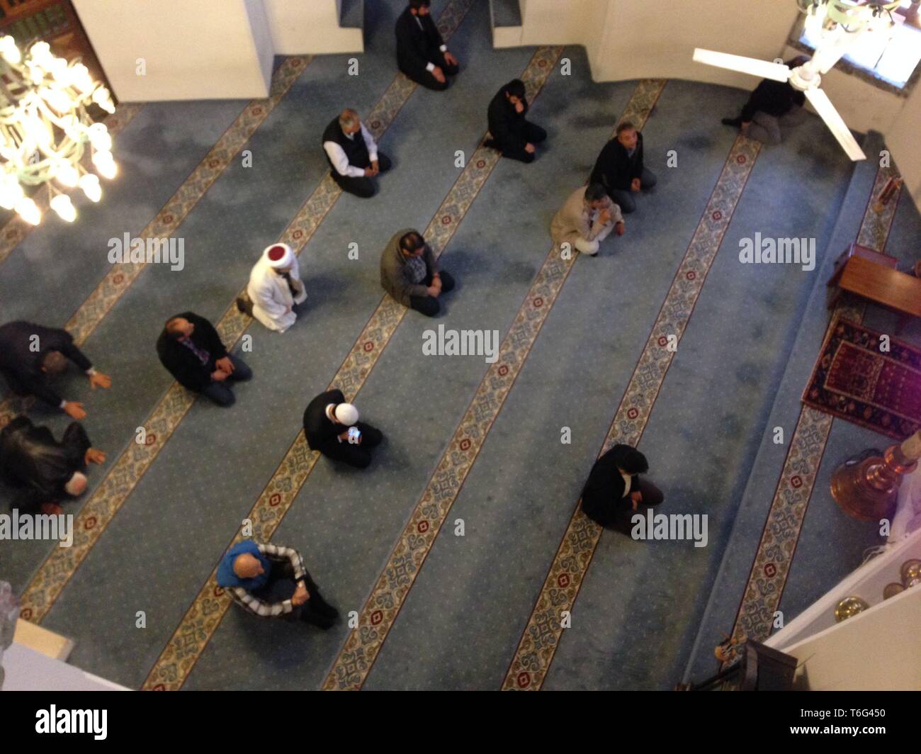 Praying in the mosque Turkey Stock Photo - Alamy