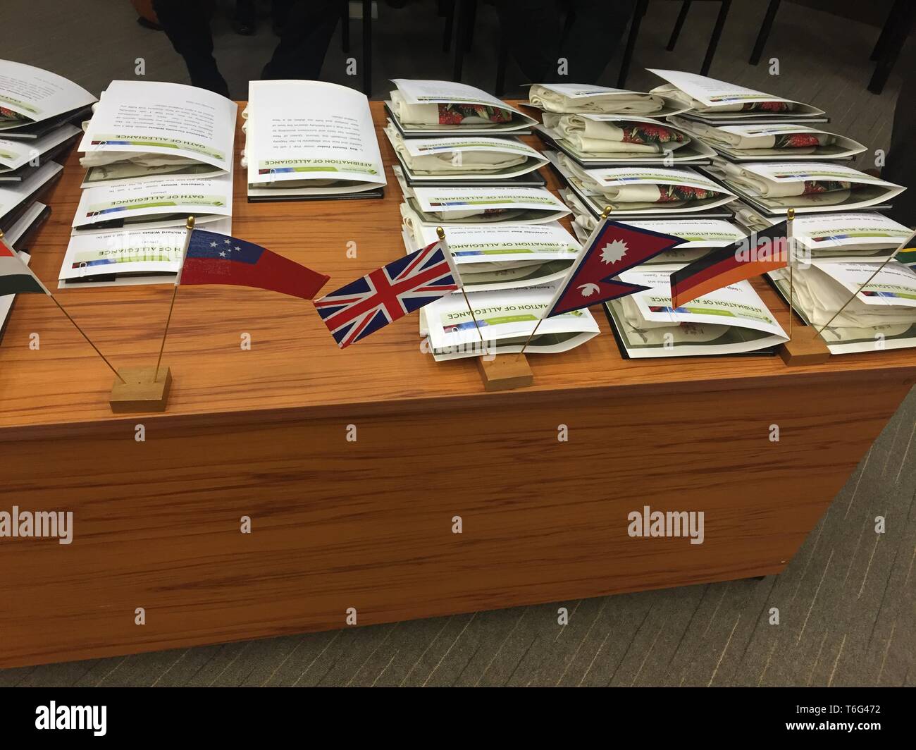 Ceremony desk hi-res stock photography and images - Alamy