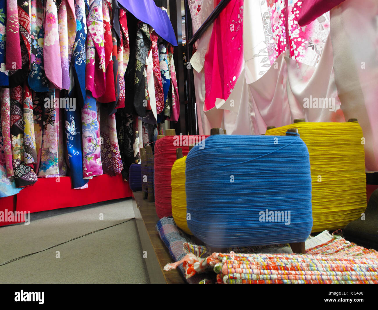 Traditional Kimono store in Saku, Japan Stock Photo - Alamy