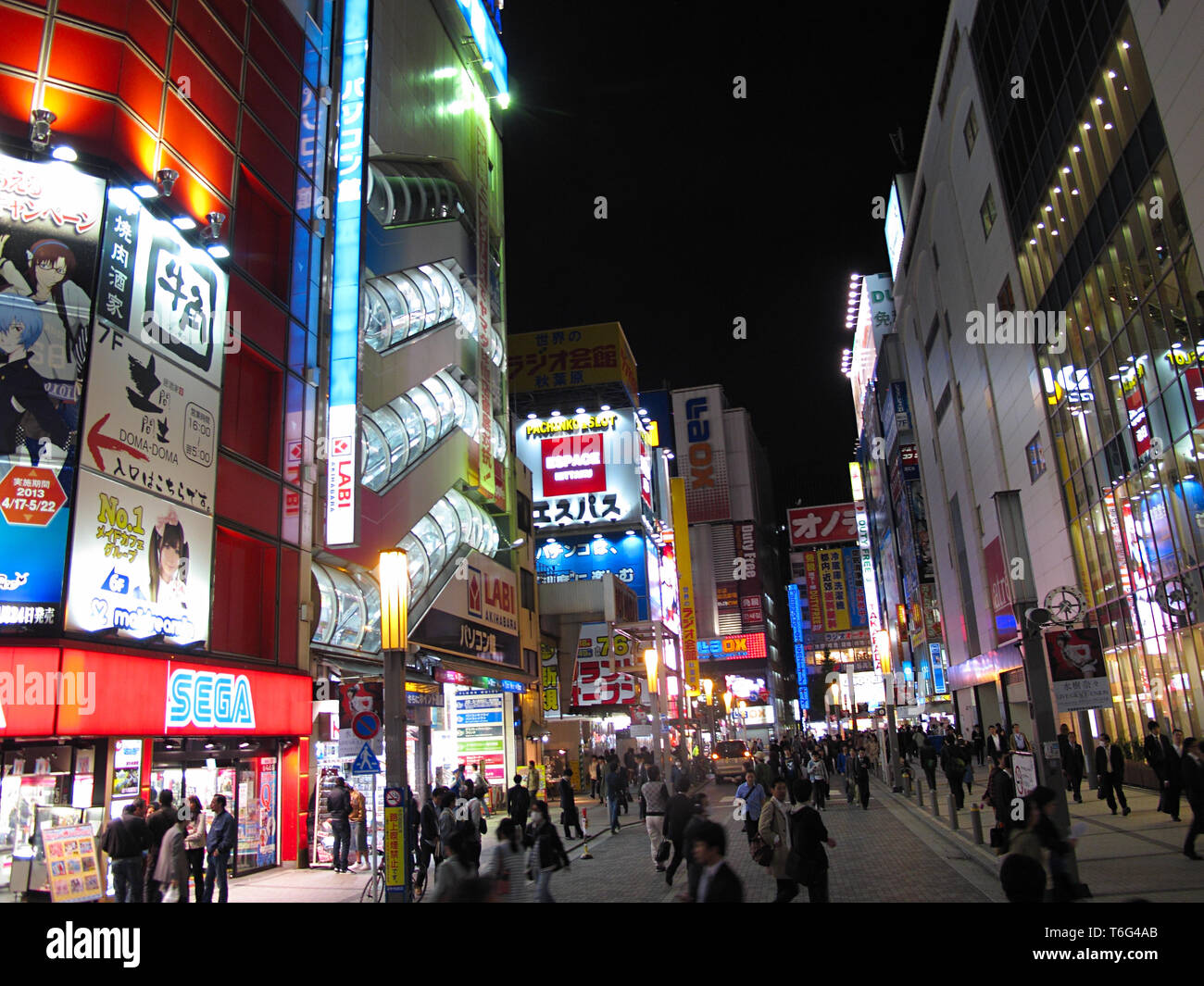 Sega Building, Electronic's district of, Akihabara, Tokio, Japan Stock ...