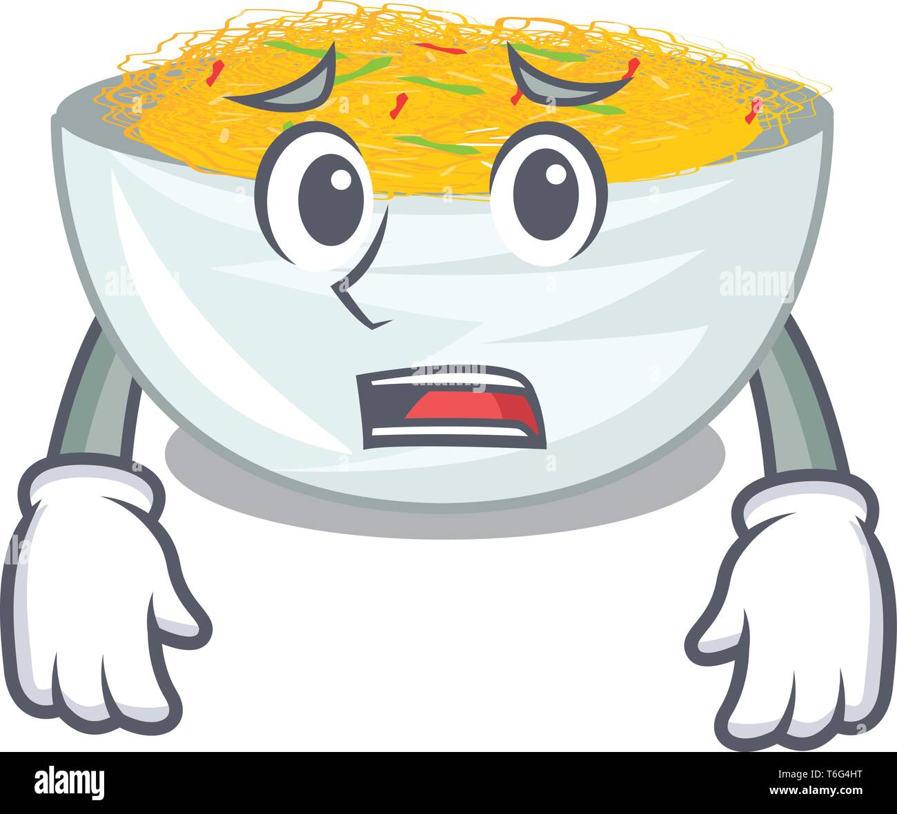 Stir fried chicken noodles Stock Vector Images - Alamy