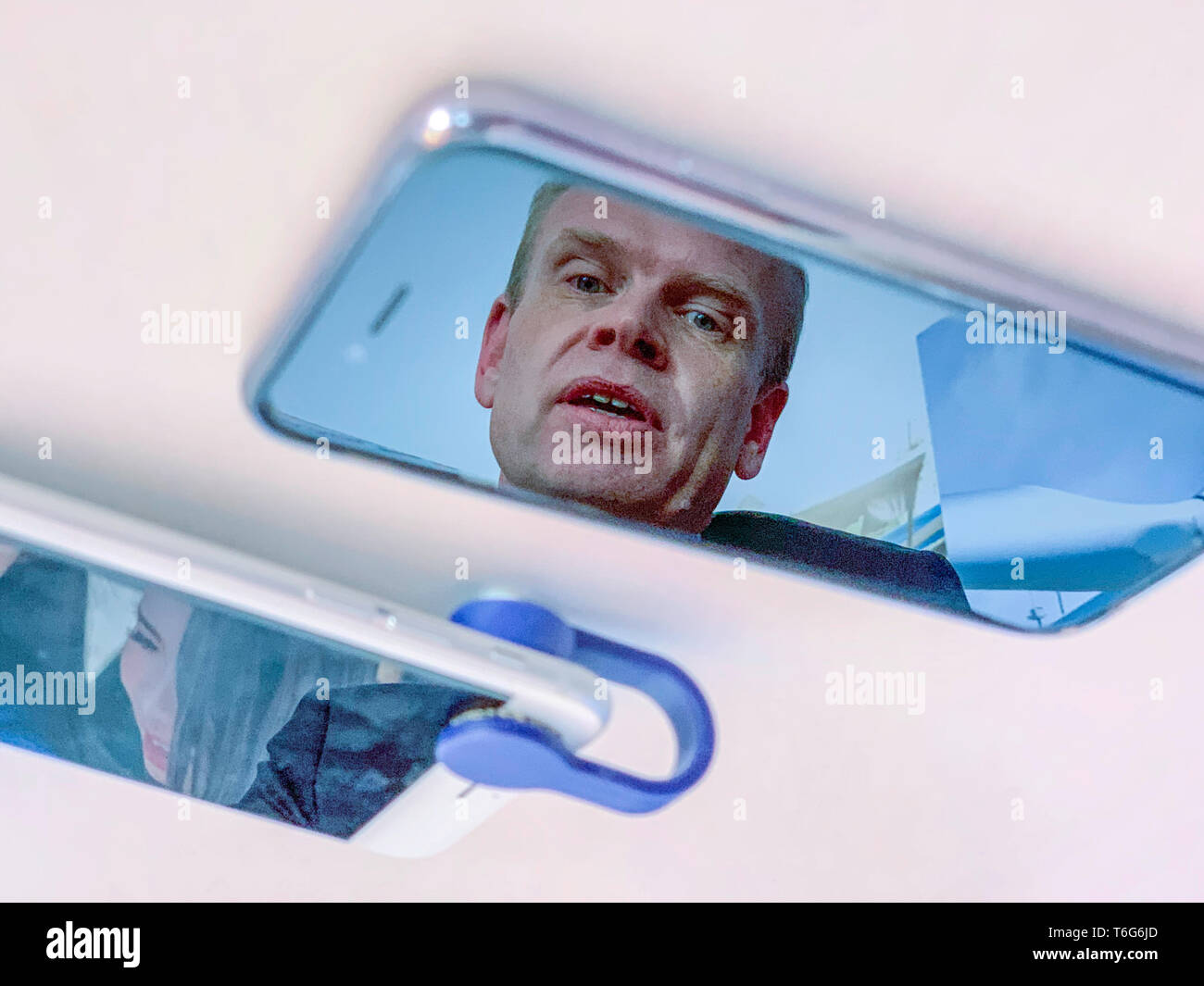 CEO of Yara, Svein Tore Holsether with a cheap microsensor that reads ...