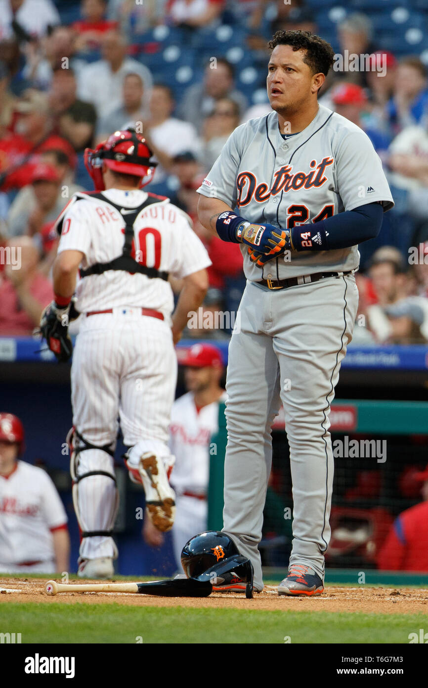 Philadelphia, Pennsylvania, USA. 30th Apr, 2019. Detroit Tigers first ...