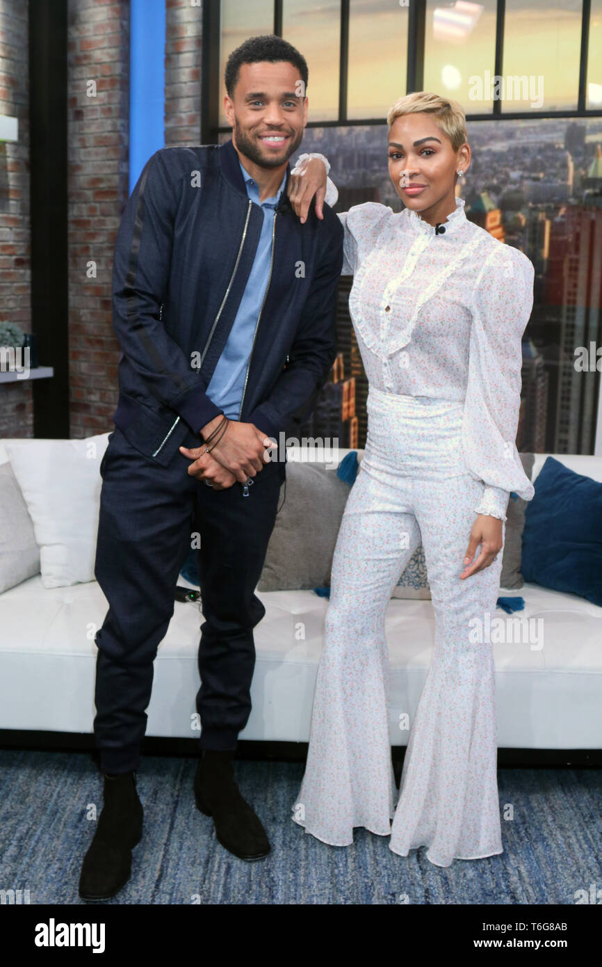 New York, NY, USA. 30th Apr, 2019. Michael Ealy & Meagan Good visit The ...