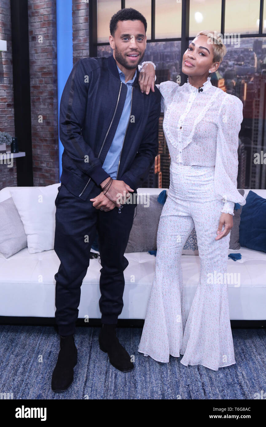 New York, NY, USA. 30th Apr, 2019. Michael Ealy & Meagan Good visit The ...